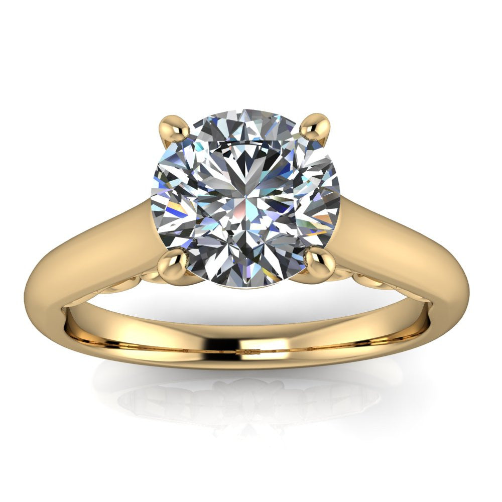 Fancy Solitaire Engagement Ring - Nan