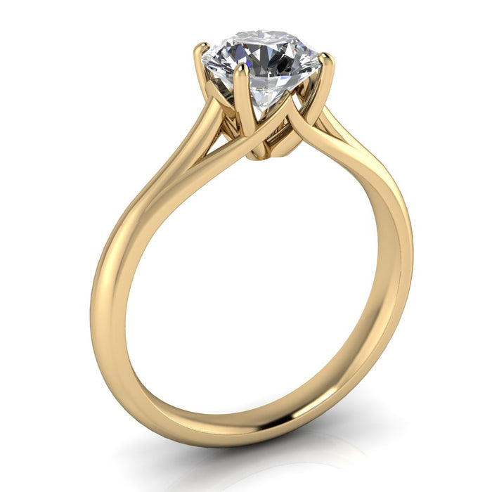 Best Solitaire Moissanite Engagement Ring Forever One.
